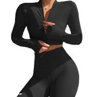 Quality Loose Fit Women's Tracksuit Long Sleeve Gym Set for Fitness Training Midi Length for sale