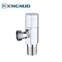 Quality 1/2 3/4 Inch plating nickel Rose Gold Brass Angle Valve with Stainless Steel Cover and Smooth Surface for sale