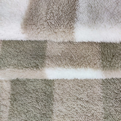 Quality Plaid Printed Shu Velveteen Fabric 100% Polyester 280gsm for sale