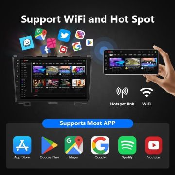 Quality High Resolution 9" Android 10 Car Audio Radio Stereo with GPS WIFI IPS Car for sale