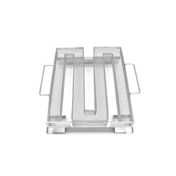 Quality Cooking Tool 4.5cm Bbq Smoker Tray Moker Wood Chip Tray for sale