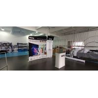 Quality 10ft Straight Curve Backdrop Banner Advertising Trade Show Booth Pull Up Banners for sale