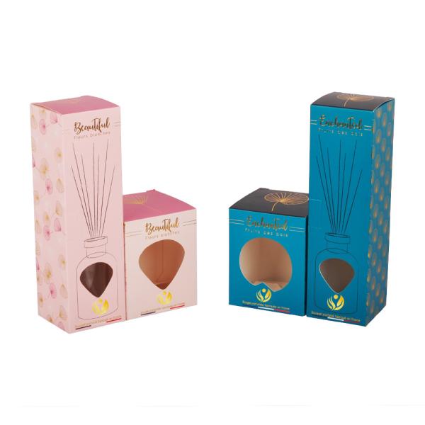 Quality Foil Stamping Perfume Packing Box 350g Coated Paper Material Multipurpose for sale