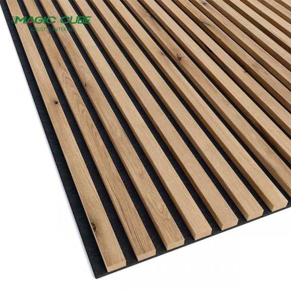Quality Fr MDF Face Material Contemporary Design Akupanel Slatted Acoustic Wood Veneer Panels for sale