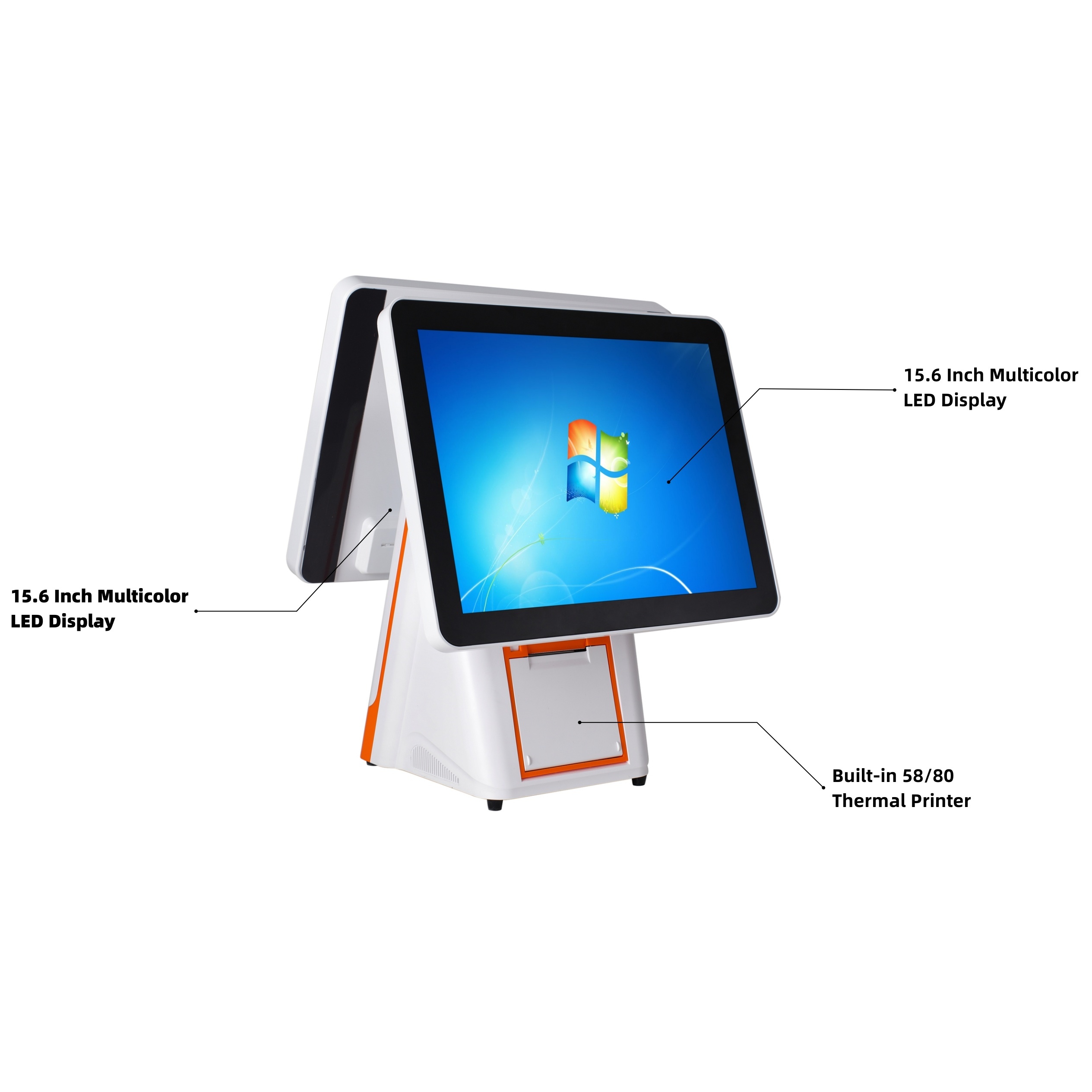 Quality 15.6 Inch i5 8+256GB Cash Register POS , Windows10 Capacitive Touch Screen POS for sale