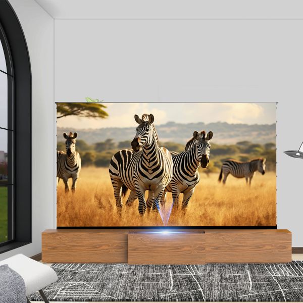 Quality Motorized Laser TV Cabinet for UST Projector Solid Oak TV Cabinet for sale