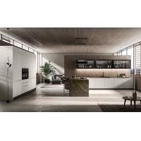 China Modern Sleek PET Kitchen Cabinets Wood Veneer Customized factory