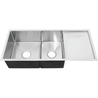 Quality 304 Stainless Steel Kitchen Sink With Drainboard Limited Lifetime Warranty for sale