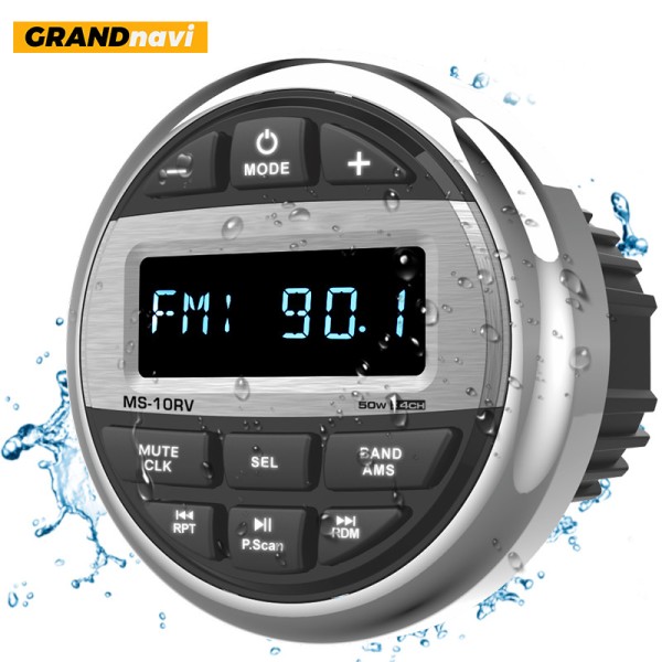 Quality Marine Digital Media Receiver , Bluetooth Boat Radio Stereo System For RV Golf Yacht for sale