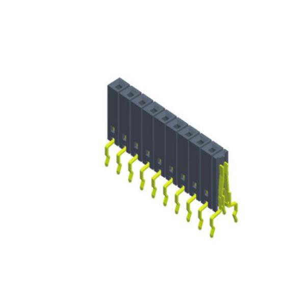 Quality 2.54 mm H 8.5 Single Row Female Header Connector Straddle Pin Bottom Entry for sale