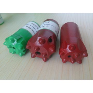 Quality Hard Rock Drilling Tools , 7 / 11 / 12 Degree Taper Button Bit for sale