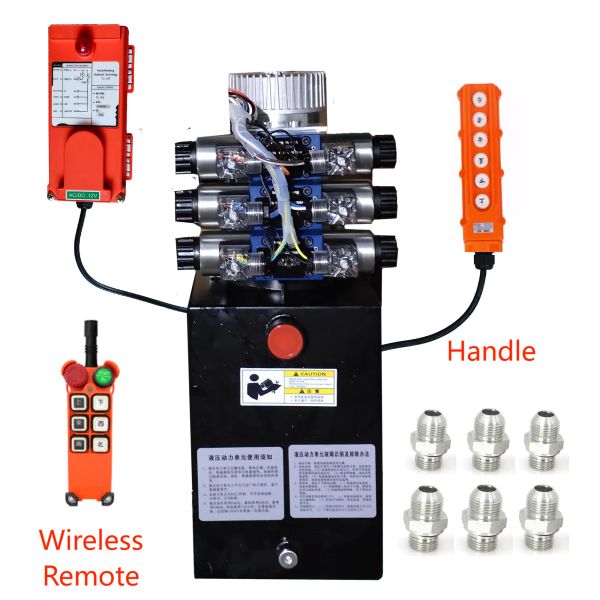 Quality Industry Machinery Hydraulic Pump Power Unit Single Acting With Wireless Control for sale