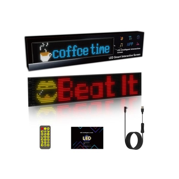 Quality Smart Car Sticker 120x595mm RGB Dynamic LED Truck Demon Eye Light For Outdoor Smart Display IP65 Rated for sale