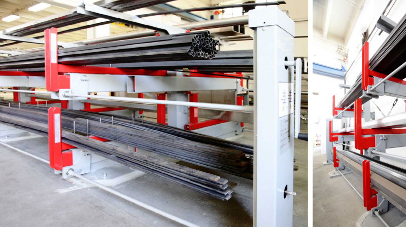Manual Telescopic Cantilever Rack