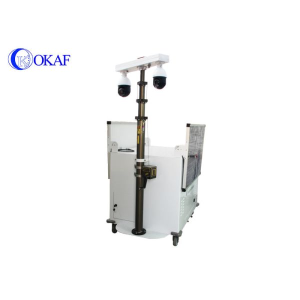 Quality OKAF Mobile Sentry Camera Security Trailer , Solar CCTV Surveillance Trailer for sale