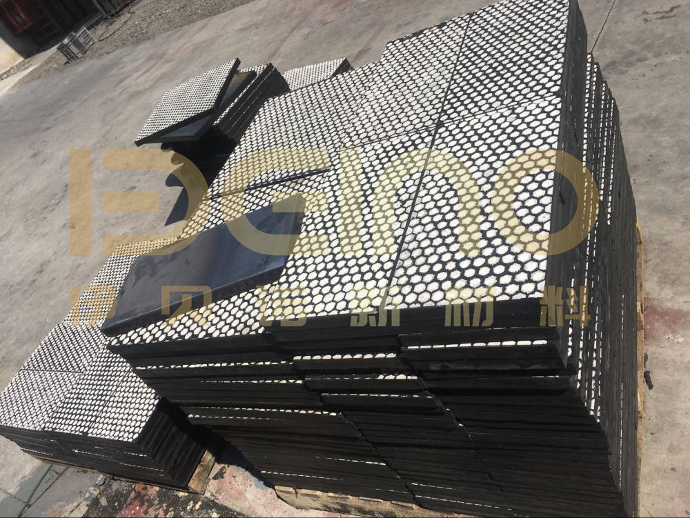 Quality Hexagonal Alumina Ceramic Pipe Wear Resistant Rubber Ceramic Panels for sale