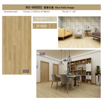Quality GKBM Greenpy MJ-W6002 SPC Flooring 5mm Stone Polymer Composite Rice Paddy for sale