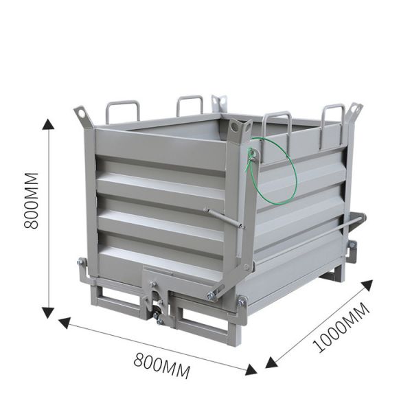 Quality OEM Industrial Trash Bin Container Open Top Bottom Drop Bot Dumping for sale