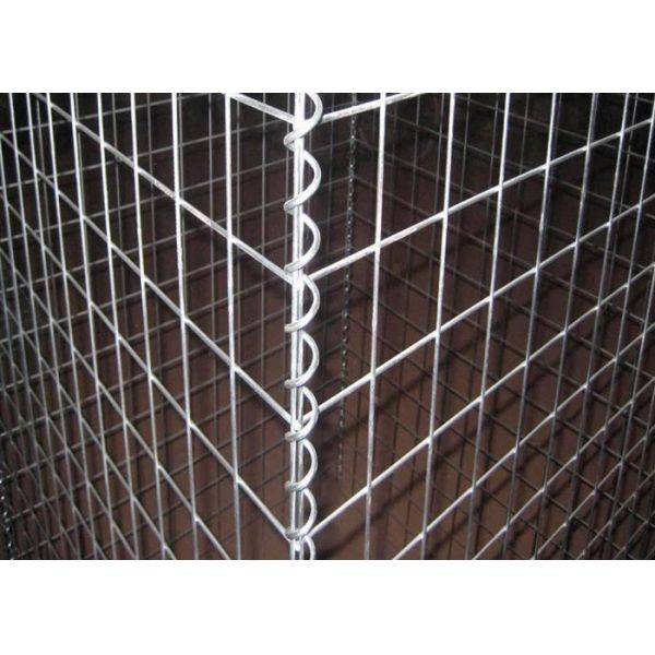 Quality Galvanized Steel Gabion Mattress 50x50mm Square Mesh 3-6mm Gauge for sale