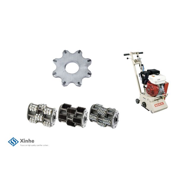 Quality Wide Teeth Flat Face Scarifier Cutters 8 Point For Concrete Grinding / Planning for sale