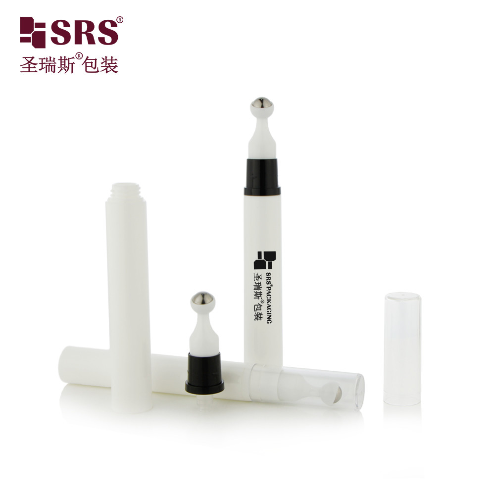 Quality A0031 5ml 10ml 12ml 15ml AS PP Airless Empty Pump Pressing Roller Ball Bottle for sale
