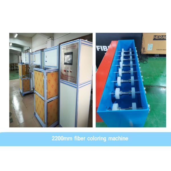 Quality Automatic Siemens PLC 2200m/Min Fiber Coloring Machine With Double UV Curing for sale