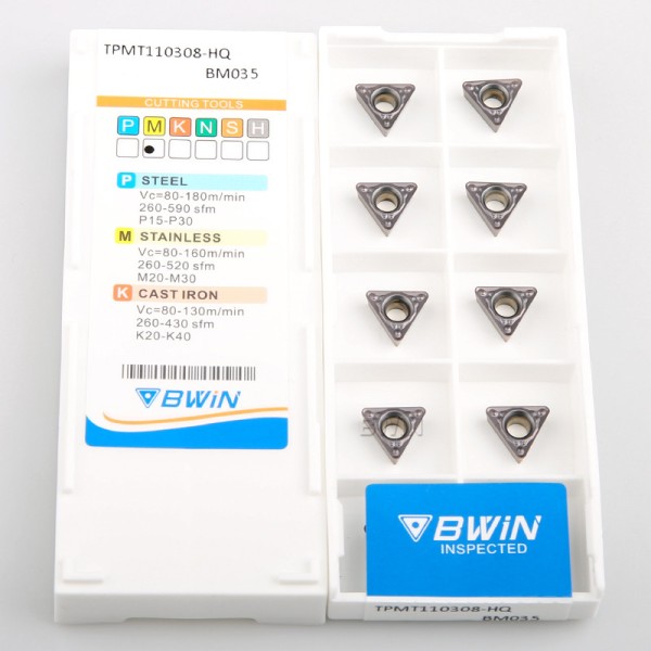 Quality Tpmt090204 Turning Carbide Inserts High Feed Carbide Cnc Inserts for sale