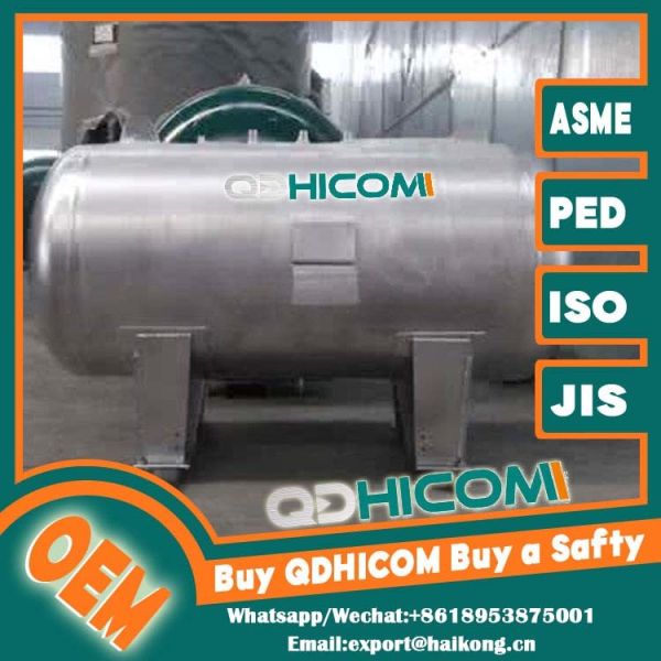 Quality Air Volume Stabilizer Horizontal Air Reserve Tank Stainless Steel For Food Processing Lines for sale
