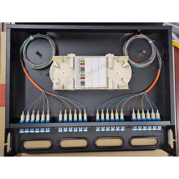 Quality CATV LAN WAN Fiber Optic Patch Panel SC UPC Rack Mount for sale