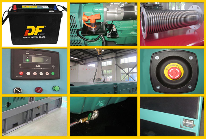 Silent Detuz Diesel Genset 40kw / 50kva Customized Generator Set For Home