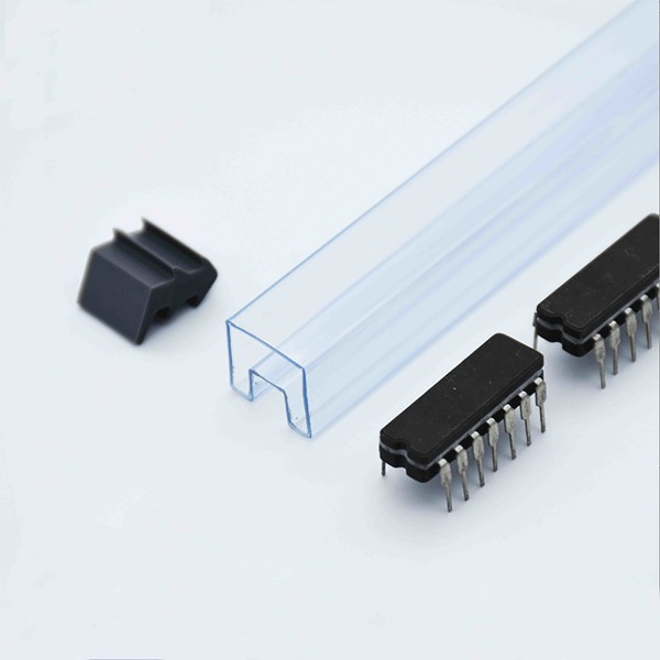Quality Clear Soft PVC Anti Static IC Tubes Custom High Level Environmentally Friendly for sale