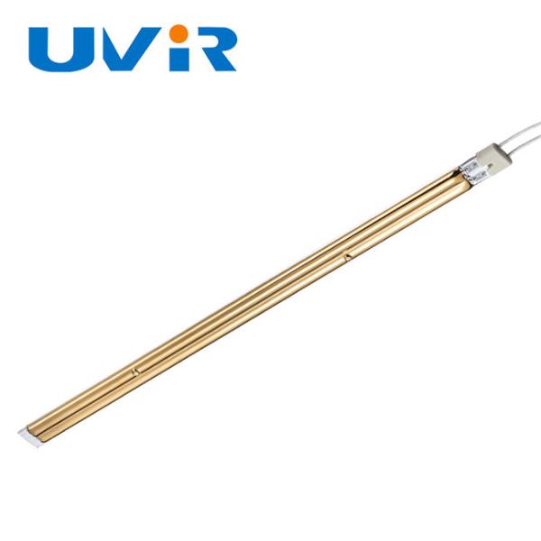 Quality Quartz Twin Tube Carbon Infrared Emitters 15x33mm Gold Coating for sale