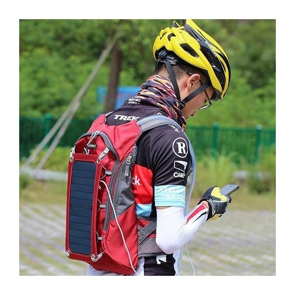 Quality Modern Practical Solar Panel Backpacks 50L Waterproof Polyester Solar Powered for sale