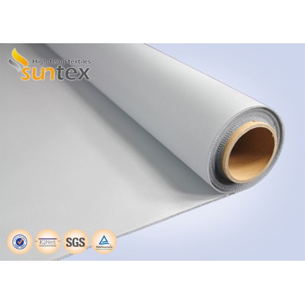 Quality Fireproof Polyurethane PU Coated Fiberglass Fabric Fire Resistant Thermal Insulation for sale