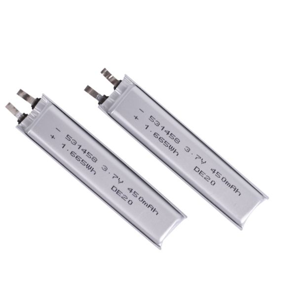 Quality Lithium Polymer Battery Pack 600mAh 3.7V with 500 Times Cycle Life for Consumer for sale