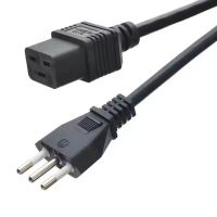 Quality Iec-60320 3 Prong H05vv - F 3G 0.75 Conector C19 To C20 Connector Copper Conductor Power Cord Cable For Home Appliance for sale