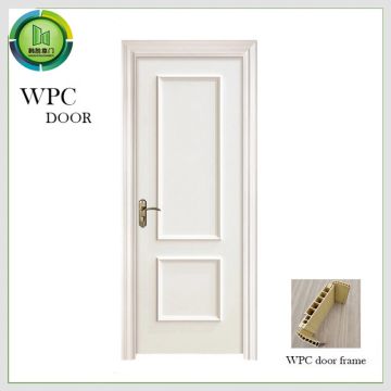 Quality Termite Resistance WPC Plain Door Composite White Internal Bathroom Use for sale