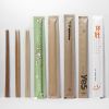 china Giveaways Custom Print Logo Pouch Disposable Bamboo Chopsticks CLASSIC Design