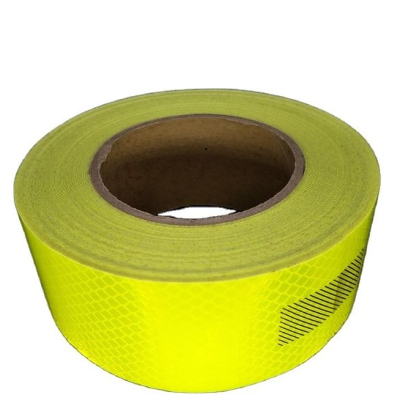 Quality Fluorescent Yellow Green Reflective Tape Adhesive 3M for Truck Crystal Reflectors for sale