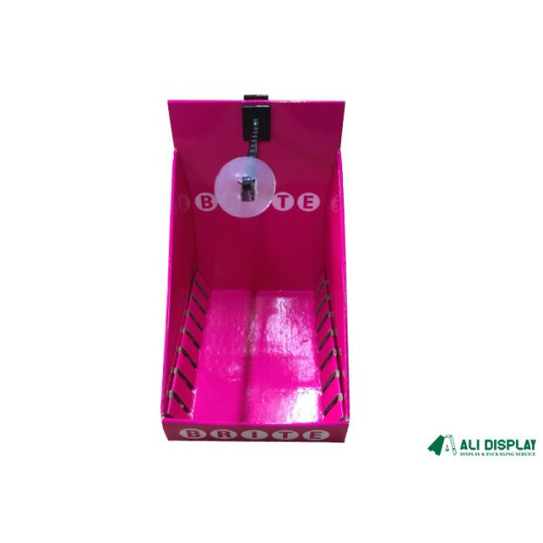 Quality CMYK Cardboard Counter Display Stands Boxes Hair Shadow 300mm for sale