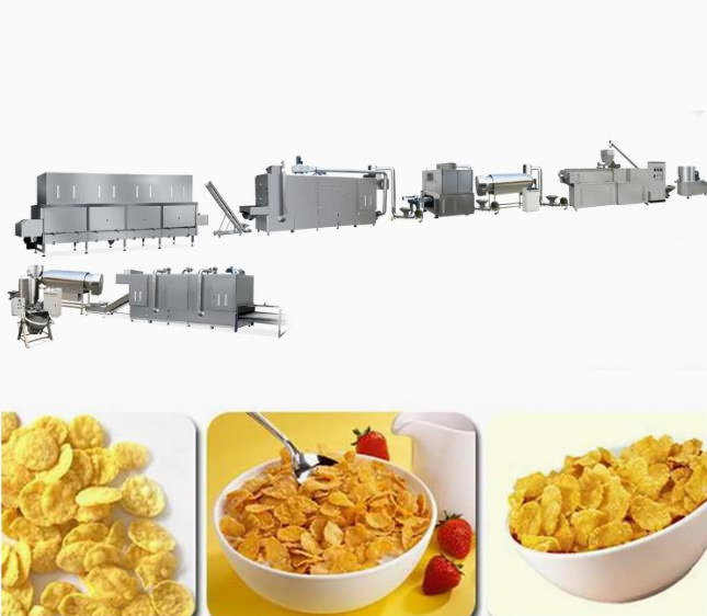 Quality Automatic Snack Corn Chips Production Line / Cereals Corn Flakes Processing for sale