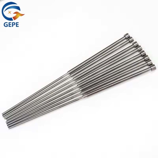 Quality Precision Mold Ejector Pin Double Section / Straight Ejector Pin High Temperatur for sale