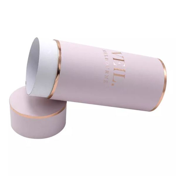 Quality Custom Printed Logo Round Cylinder Container Eco Friendly For Apparel Veil for sale