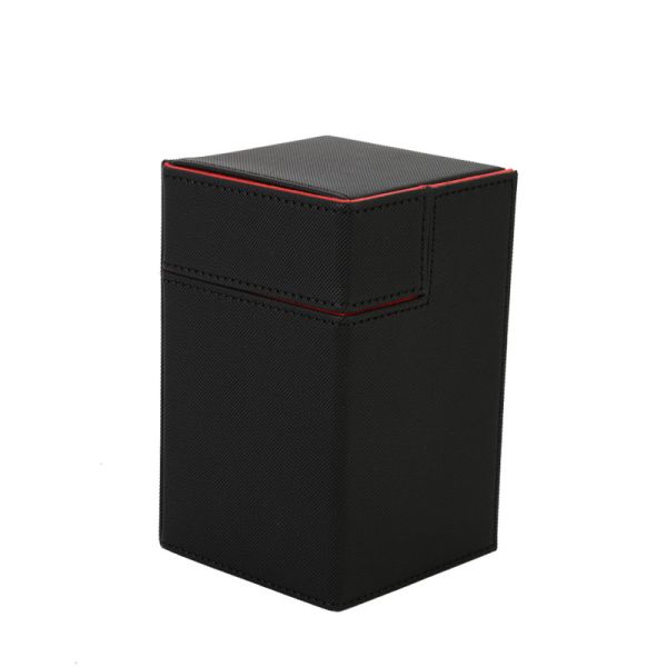 Quality Shockproof Deck Card Box Divider PU Leather Deck Case Medium Size for sale