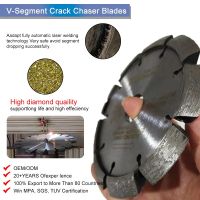 Quality Fast Cutting Crack Chasing Diamond Blades For Hard Granite , V Groove Saw Blade for sale