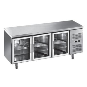 Quality Stainless Steel Glass Door Freezer for sale