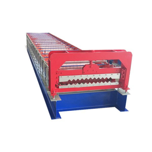 Quality 5.5 KW 15 M Min Corrugated Sheet Roll Forming Machine for sale