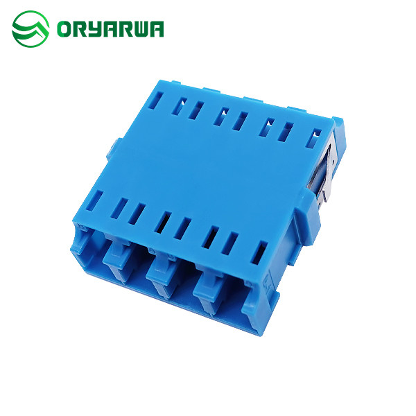 Quality ISO9001 Flange LC Fiber Optic Adapter Single Mode Multimode Welded Type for sale