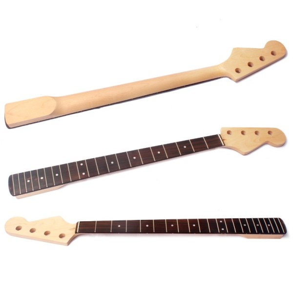 Quality Maple Wood 5 String Electric Bass Guitar Neck Fingerboard 21 Frets Headstock Adjustment for sale