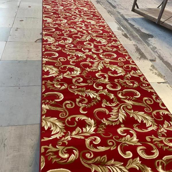 Quality Antimicrobial Rectangle Mosque Prayer Carpet Roll for Wall to Wall Installation for sale